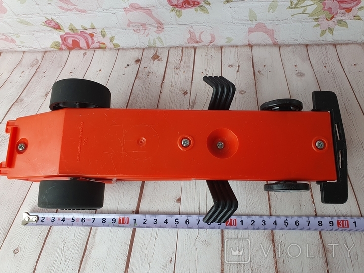 Fisher price 1982 GROUND SHAKER RED RACE DRAG Dragster Pullback ...
