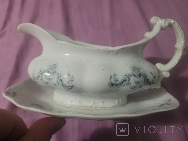 Соусница "Clementson Brothers Semi-porcelain Oriel" сер.19века ...