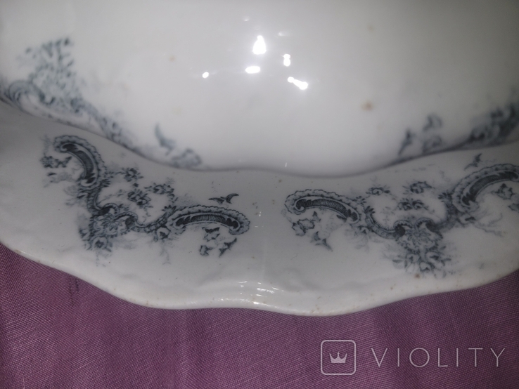 Соусница "Clementson Brothers Semi-porcelain Oriel" сер.19века ...