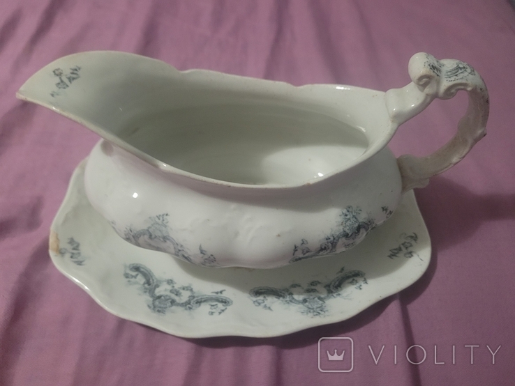 Соусница "Clementson Brothers Semi-porcelain Oriel" сер.19века ...