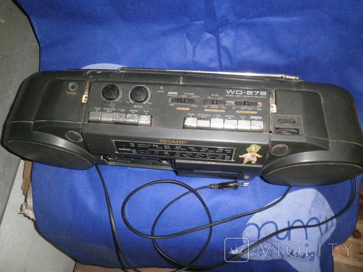 "SHARP" Model WQ-279Z (GY),двухкассетная магнитола,давняя. (111564113 ...