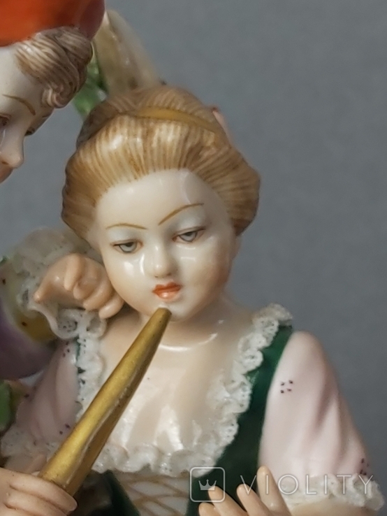 Figurine "Children playing the pipe" (113309665) - buy on Violity