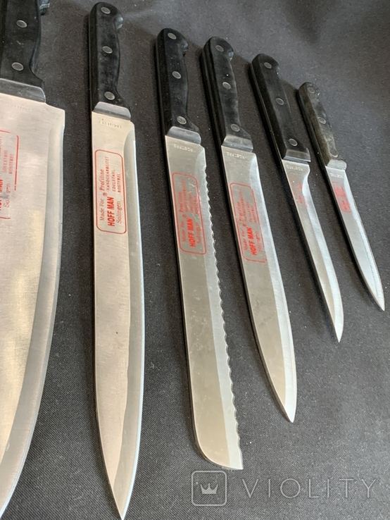 Professional knives for your kitchen set of 6 pcs. stamp HOFF MAN ...