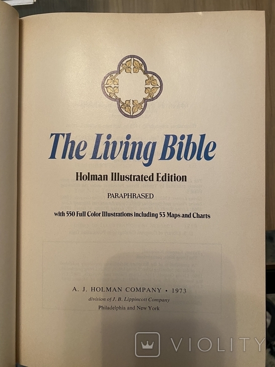 The Living Bible. "Ілюстроване видання Біблії", компанія A.J. Holman ...