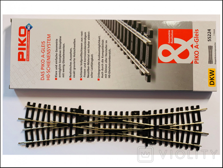 Piko 55224 Двойная перекрестная стрелка DKW / Железная дорога H0 (1:87 ...