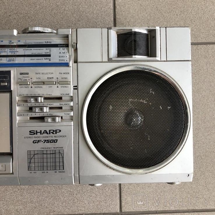SHARP GF-750 stereo radio cassette recorder. Радіо приймач та касетний ...