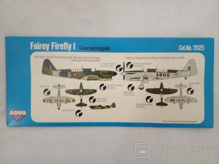Схема окраски Firefly FR. Mk I, NOVO F294 (115112347) - купить на Violity