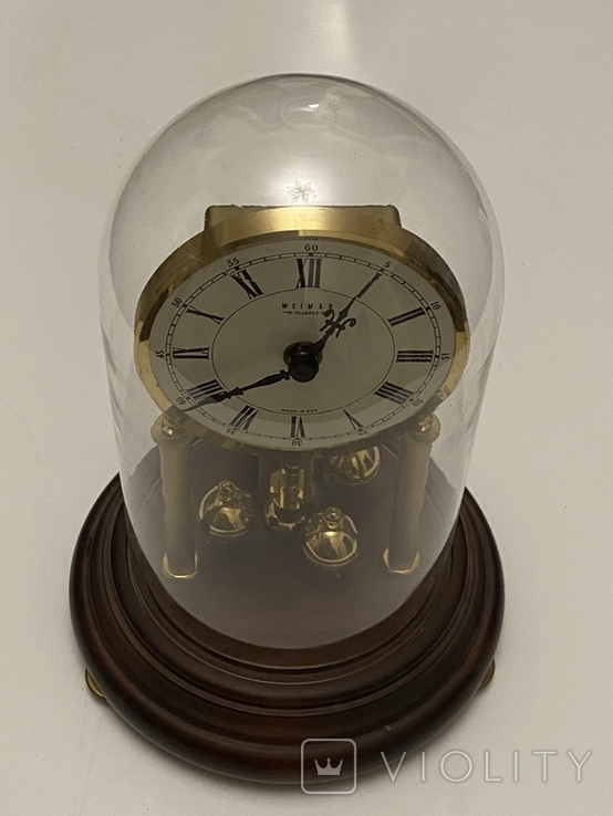 Годинник weimar Quartz під скляною колбою, озлобленная бронза часы ...