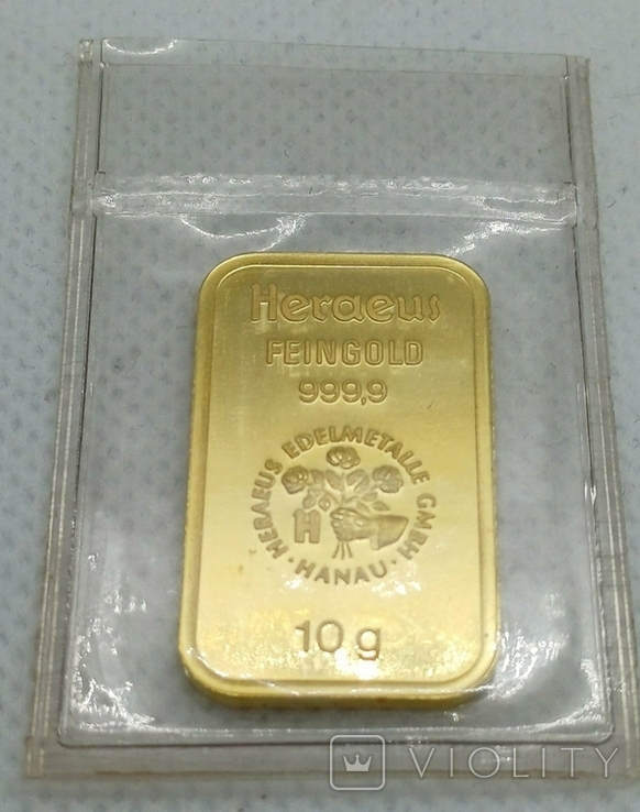 Золотой банковский слиток 10 грамм. 999.9 пробы (114508843) - купити ...