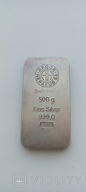 Слиток серебра. 500 грамм. Argor. Швейцарія. – на сайте для ...