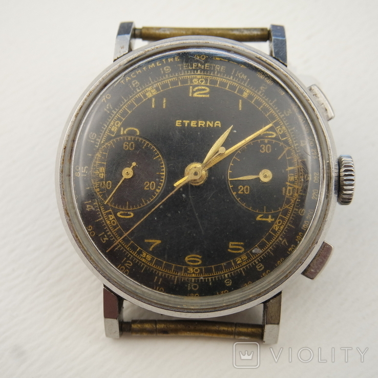 Часы Eterna Telemeter Chronograph, 1940-e гг. (118179587) - купити Violity