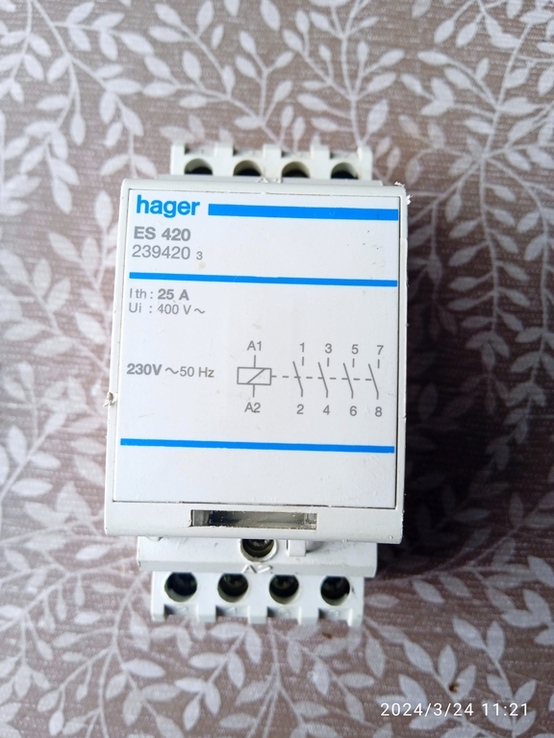 Контактор hager 25a (38274665) - купити Violity