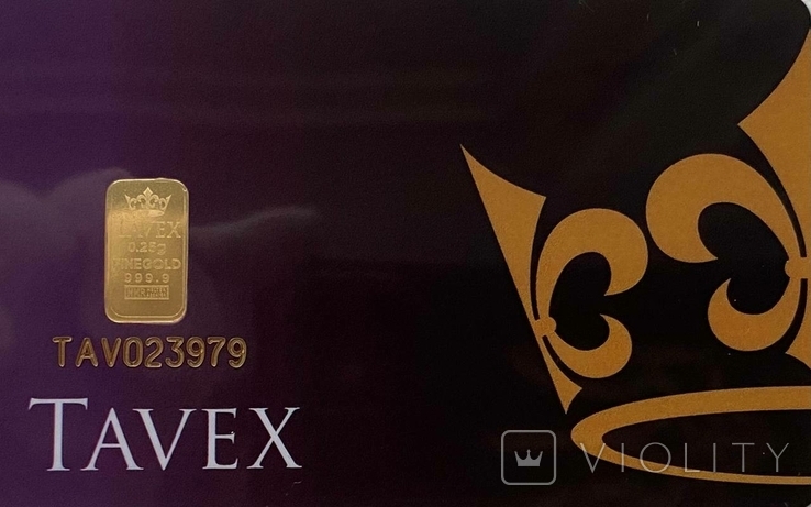 Золотий злиток \ слиток Tavex 999.9 -0.25 грама (120897630) - купити ...